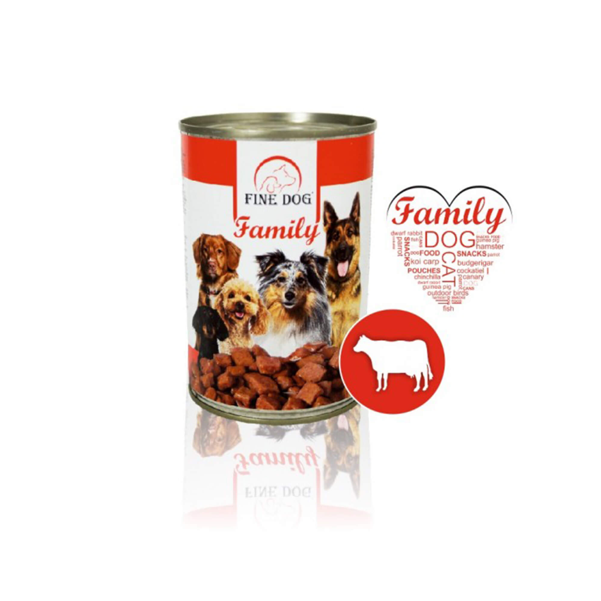 RAPA DOG Fine Dog Family Govedina Konz 415gr